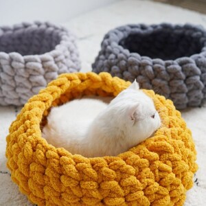 3 Colors Handwoven Soft & Cozy Cat Nest - Etsy
