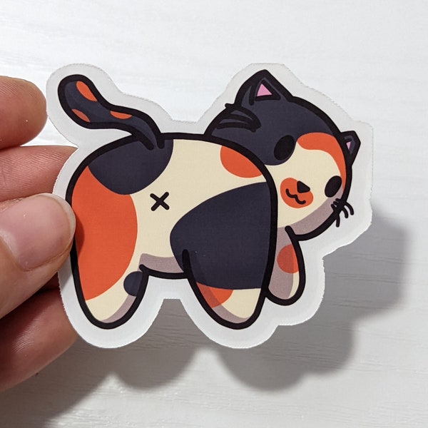 Cat Butt Vinyl Stickers - Etsy