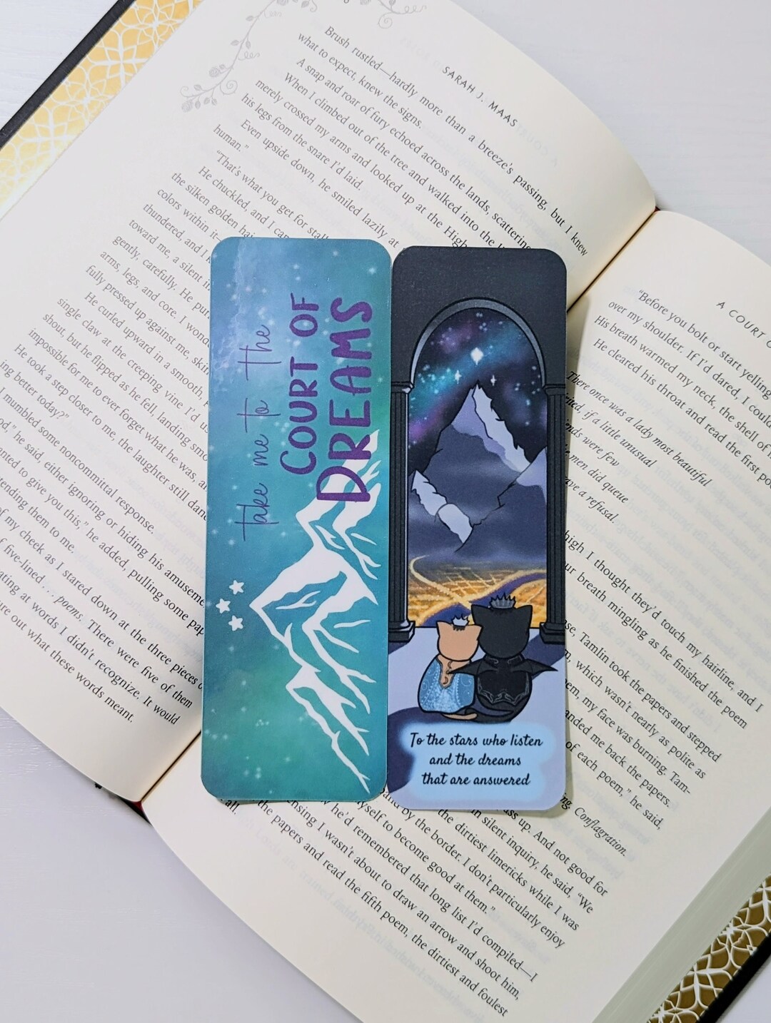 Handmade ACOTAR Inspired Bookmarks | Set of Bookmarks | Gift for Book ...