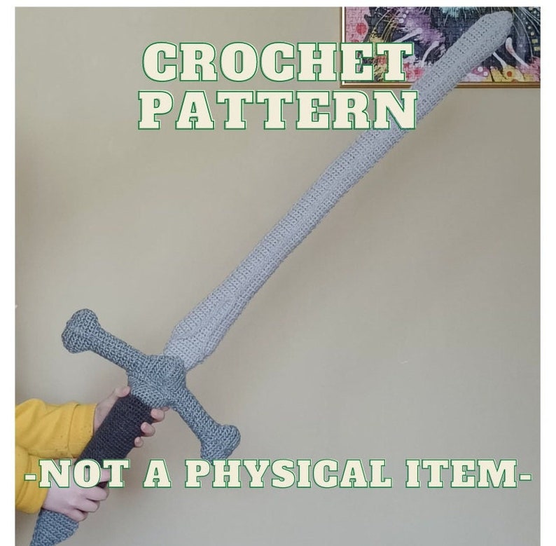 Simple Sword - Crochet Pattern Only - Digital Download - PDF - Etsy