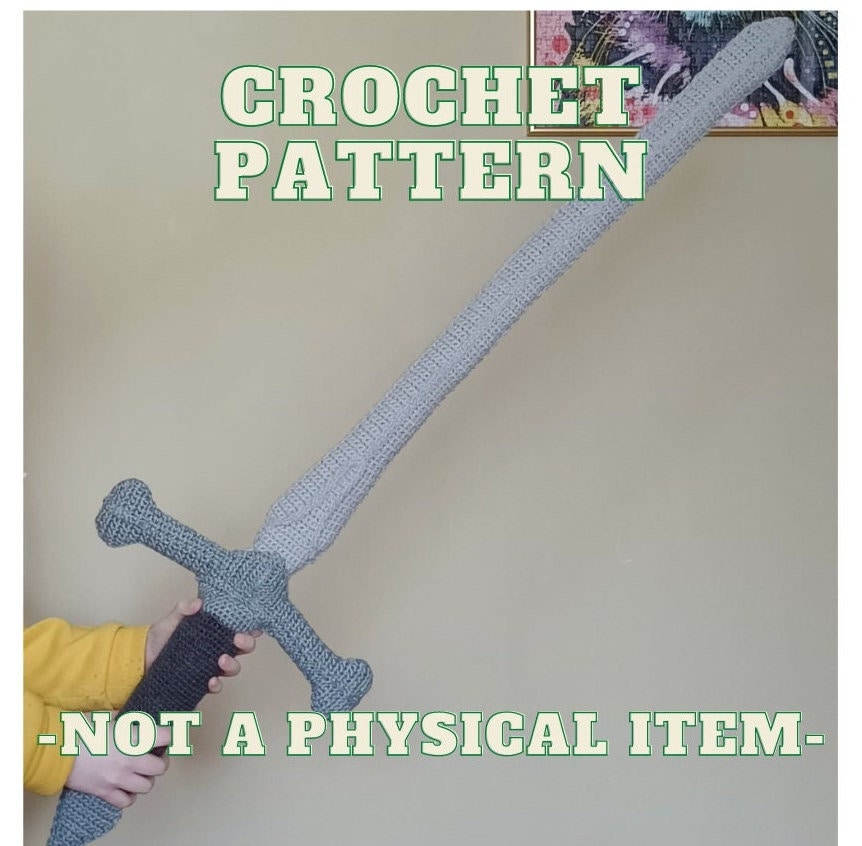 Simple Sword - Crochet Pattern Only - Digital Download - PDF - Etsy