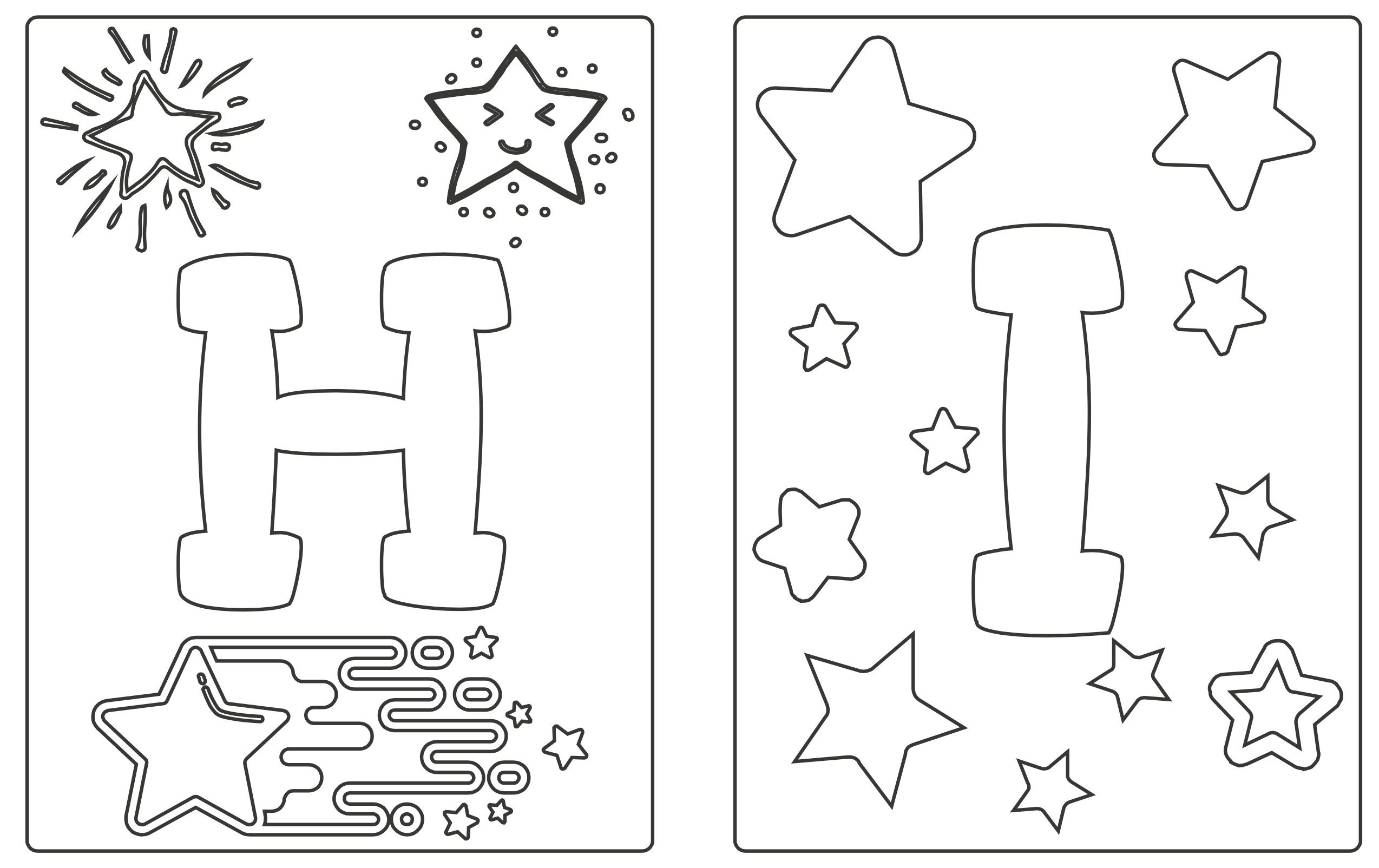 ABC 26 Coloring Pages for Kids. - Etsy