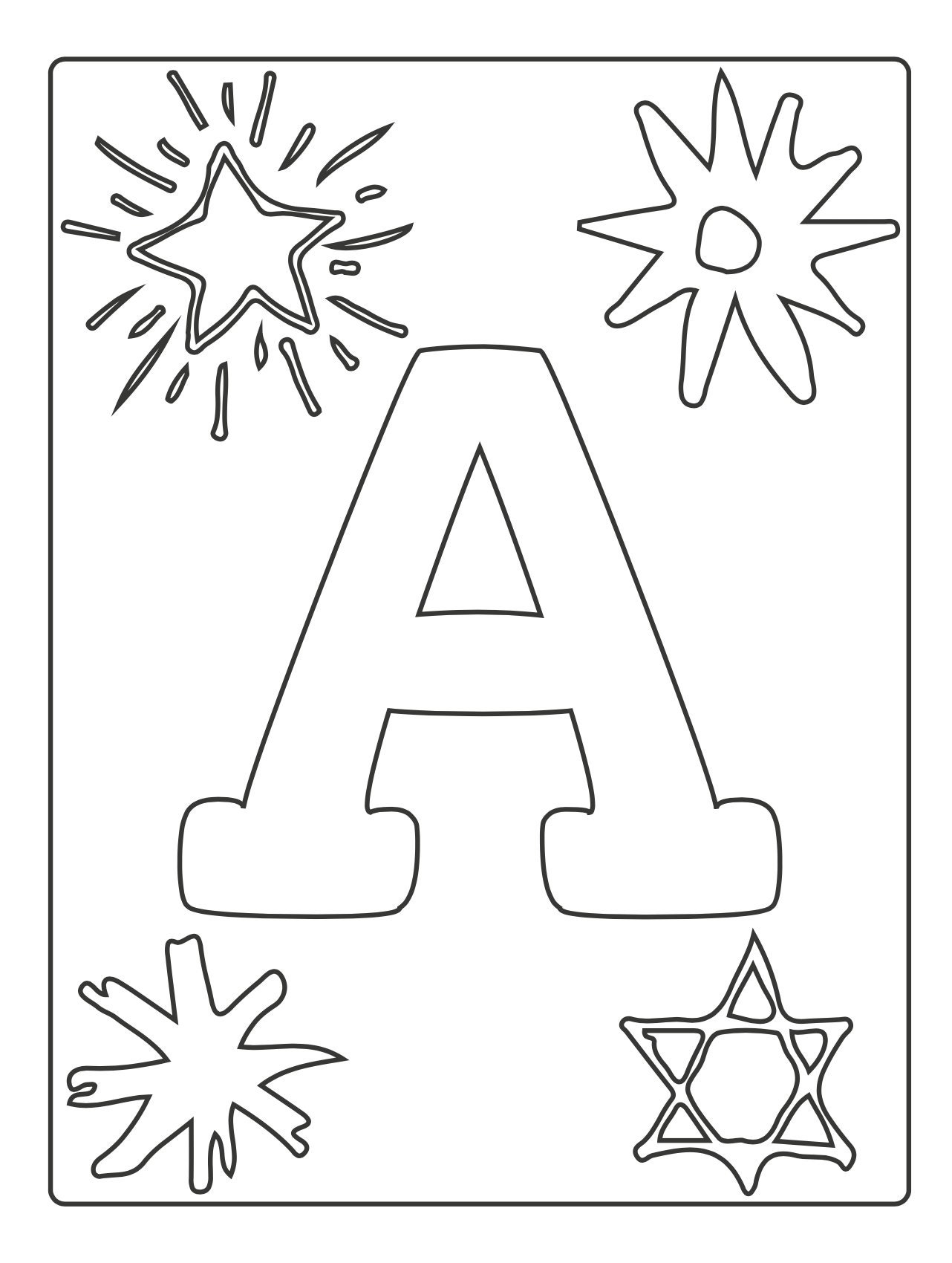 ABC 26 Coloring Pages for Kids. - Etsy