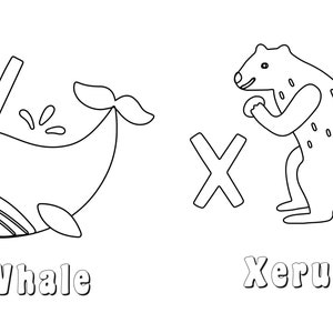 Printable Alphabet Coloring Worksheets. - Etsy