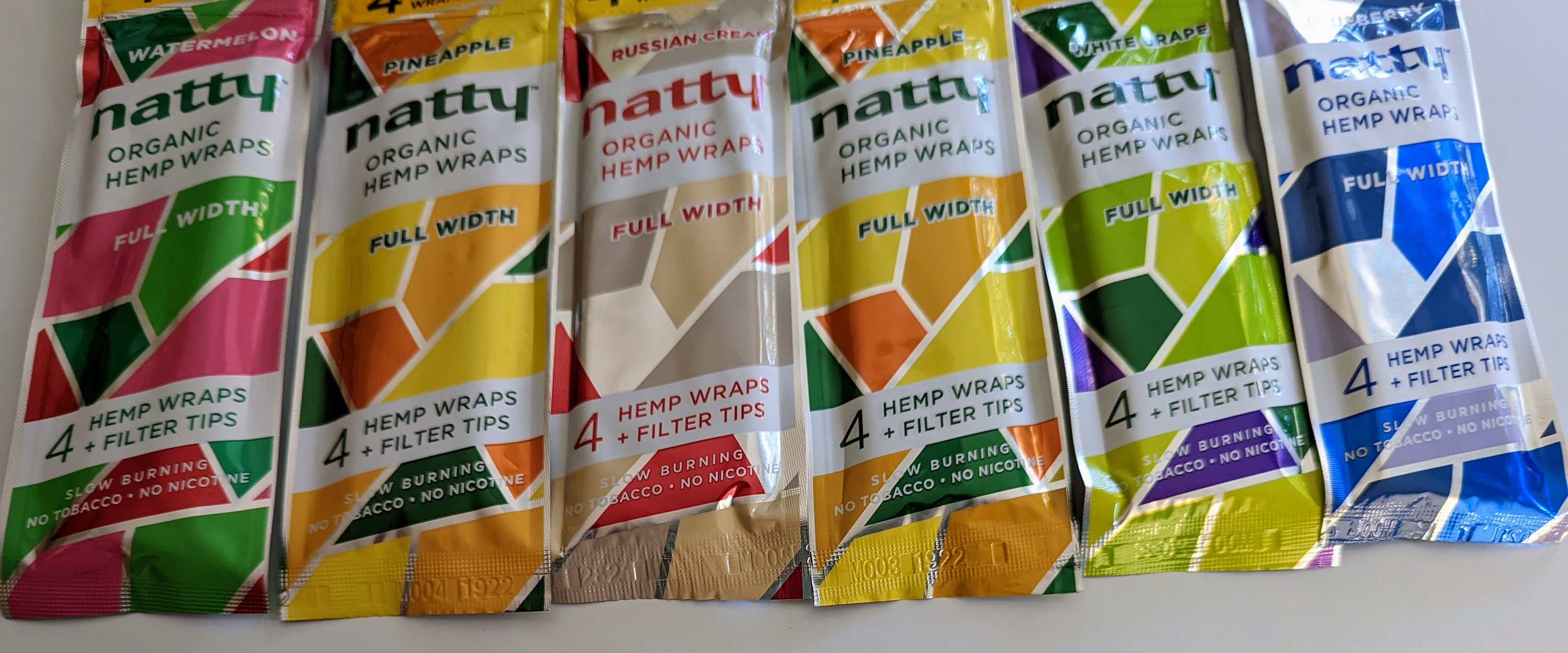 Natty Full Width Hemp Wraps 4 Wraps per Pack - Etsy