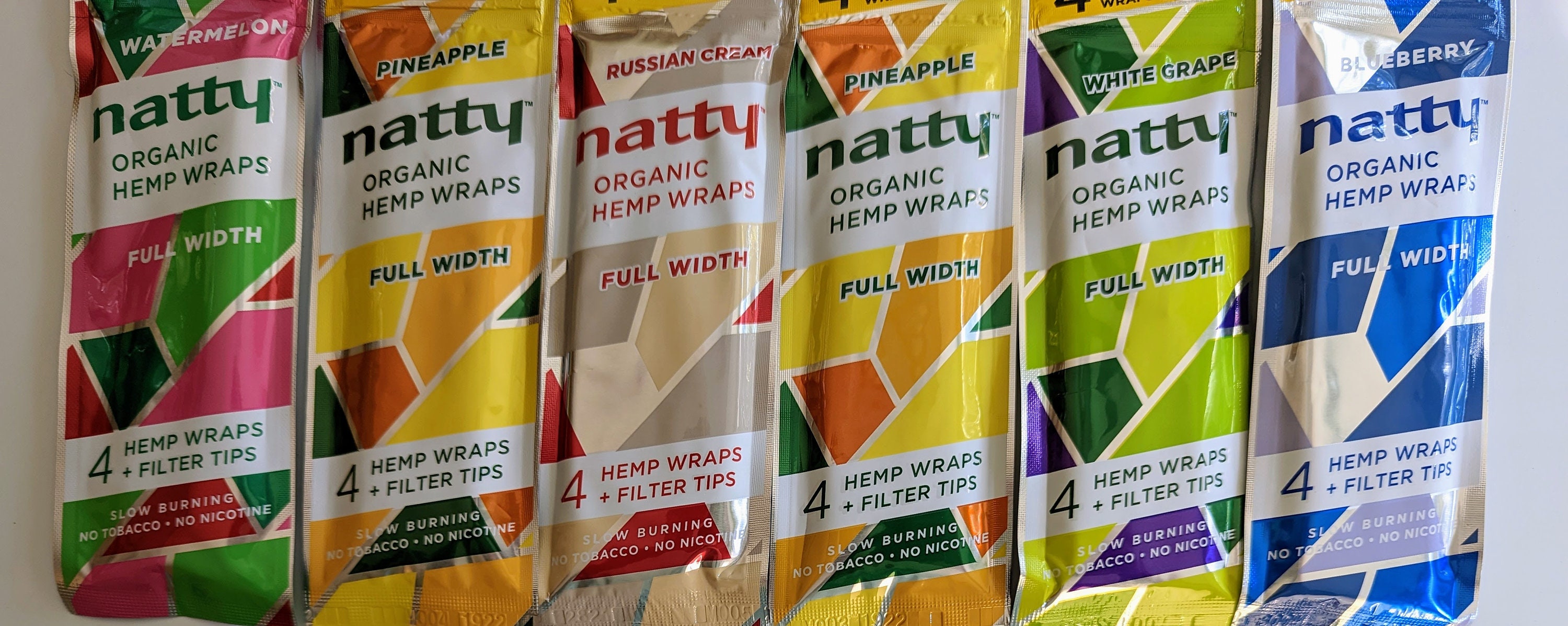 Natty Full Width Hemp Wraps 4 Wraps per Pack - Etsy