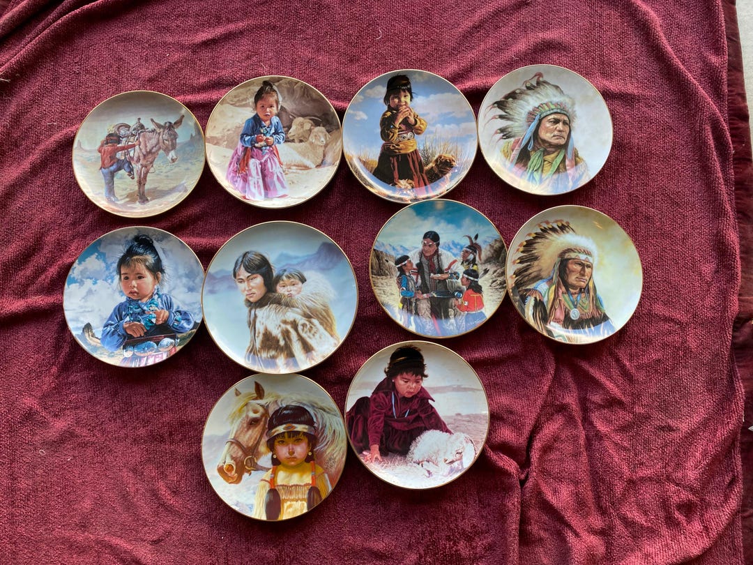 Lot 10 Perillo Collector Plates Pride of the American Indians - Etsy