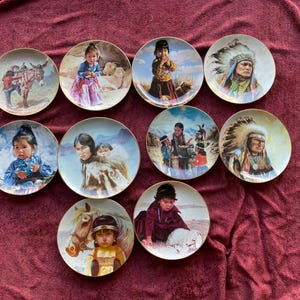 Lot 10 Perillo Collector Plates Pride of the American Indians - Etsy