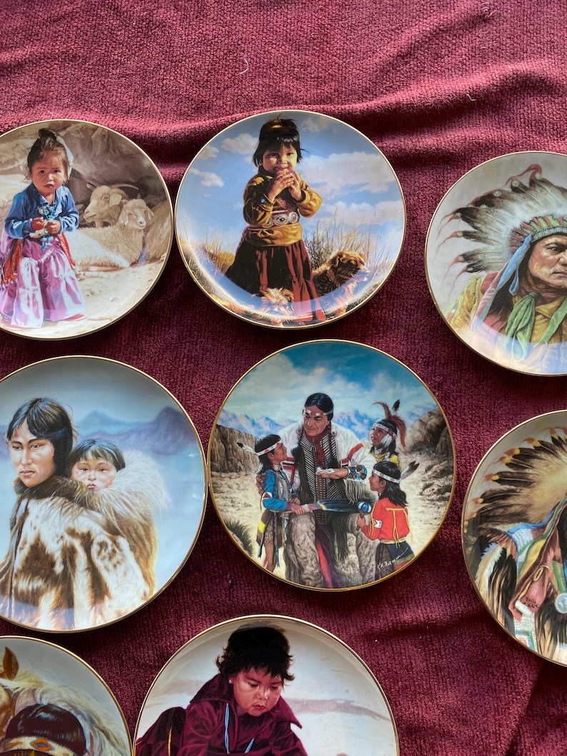 Lot 10 Perillo Collector Plates Pride of the American Indians - Etsy