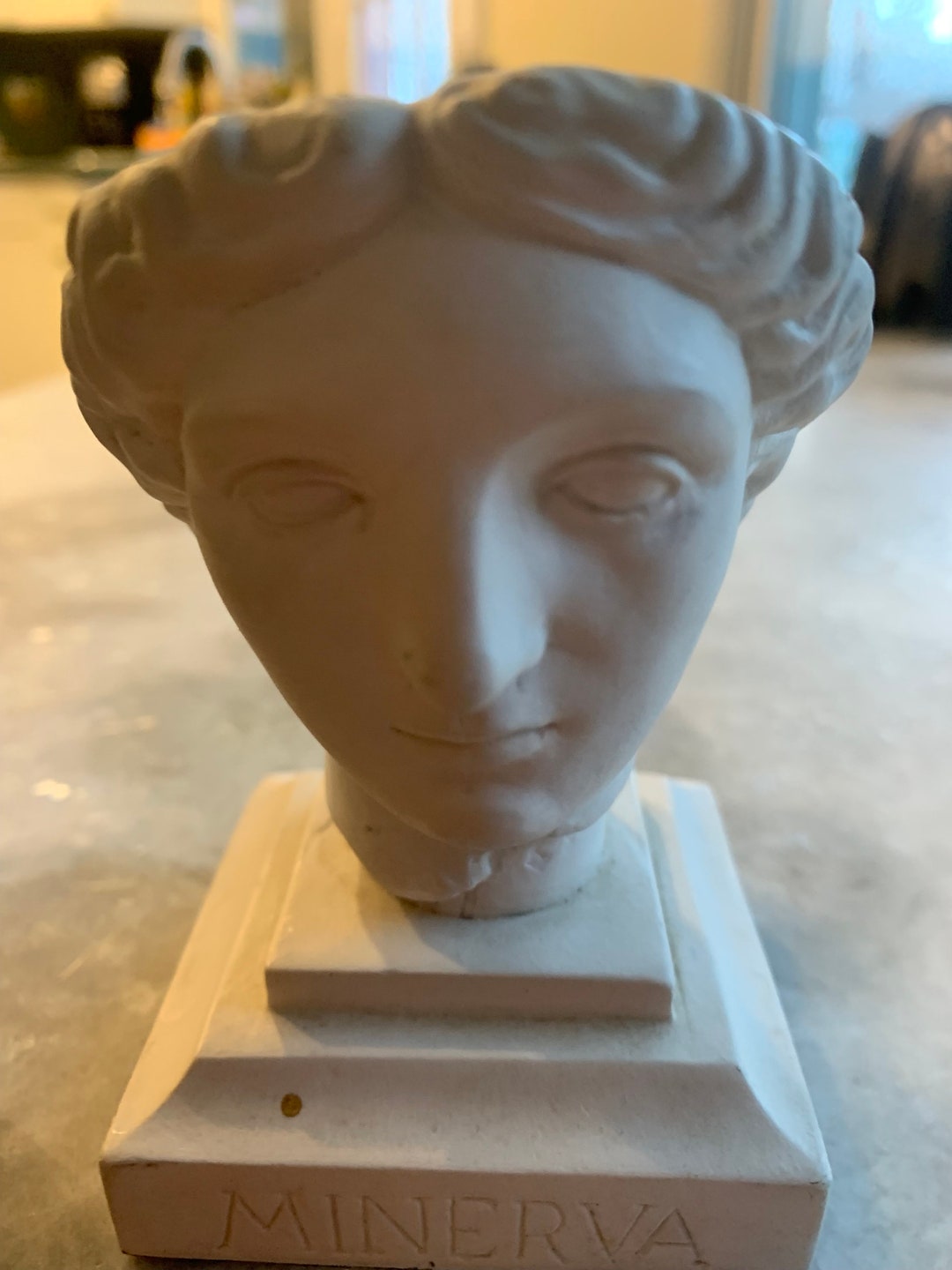 Minerva Bust, Replica of Piece Found in the Roman Baths, Bath, England ...