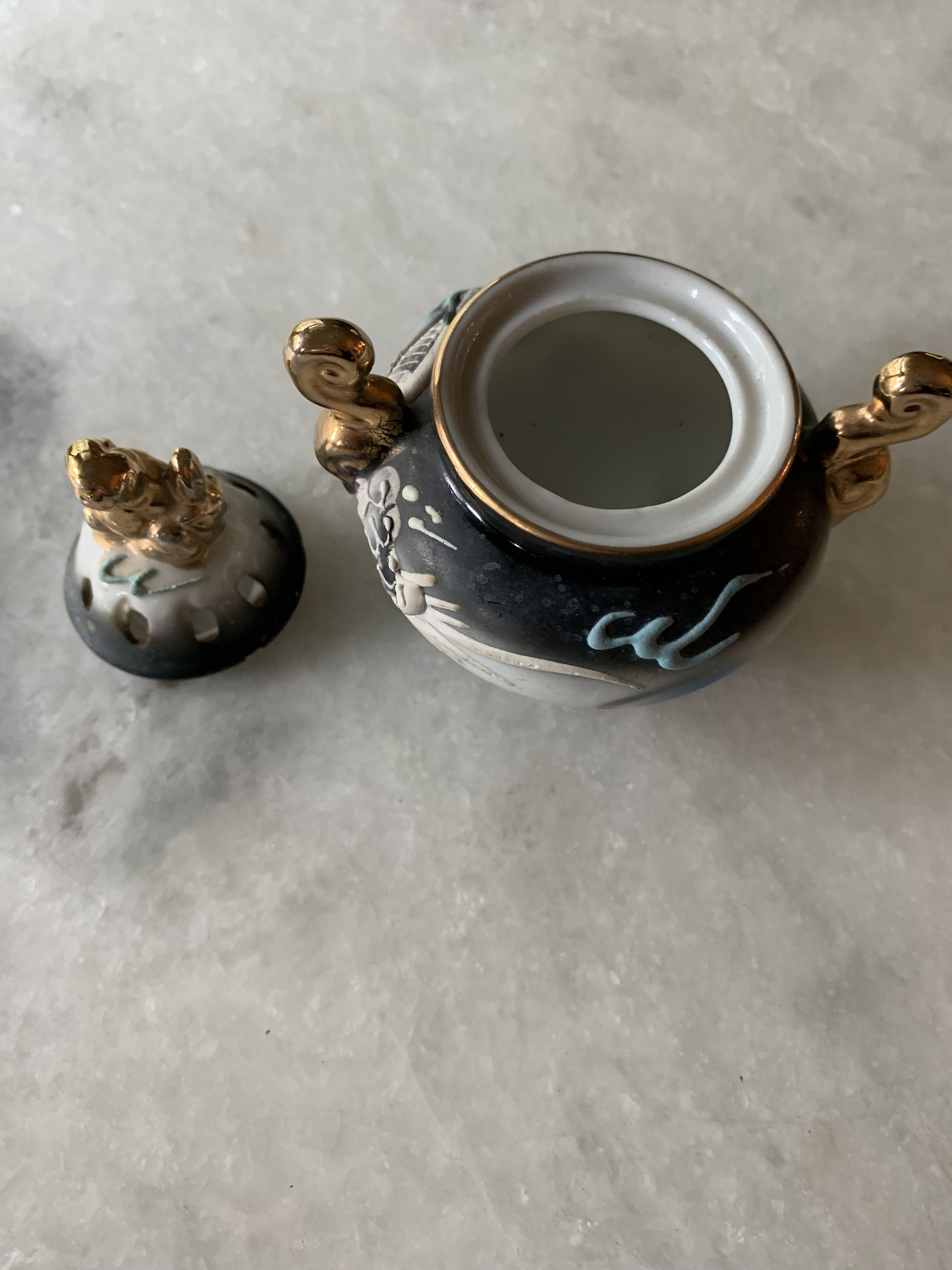 Vintage, Asian, Gold, Fu Dog/dragon Incense Burner, 1950’s - Etsy
