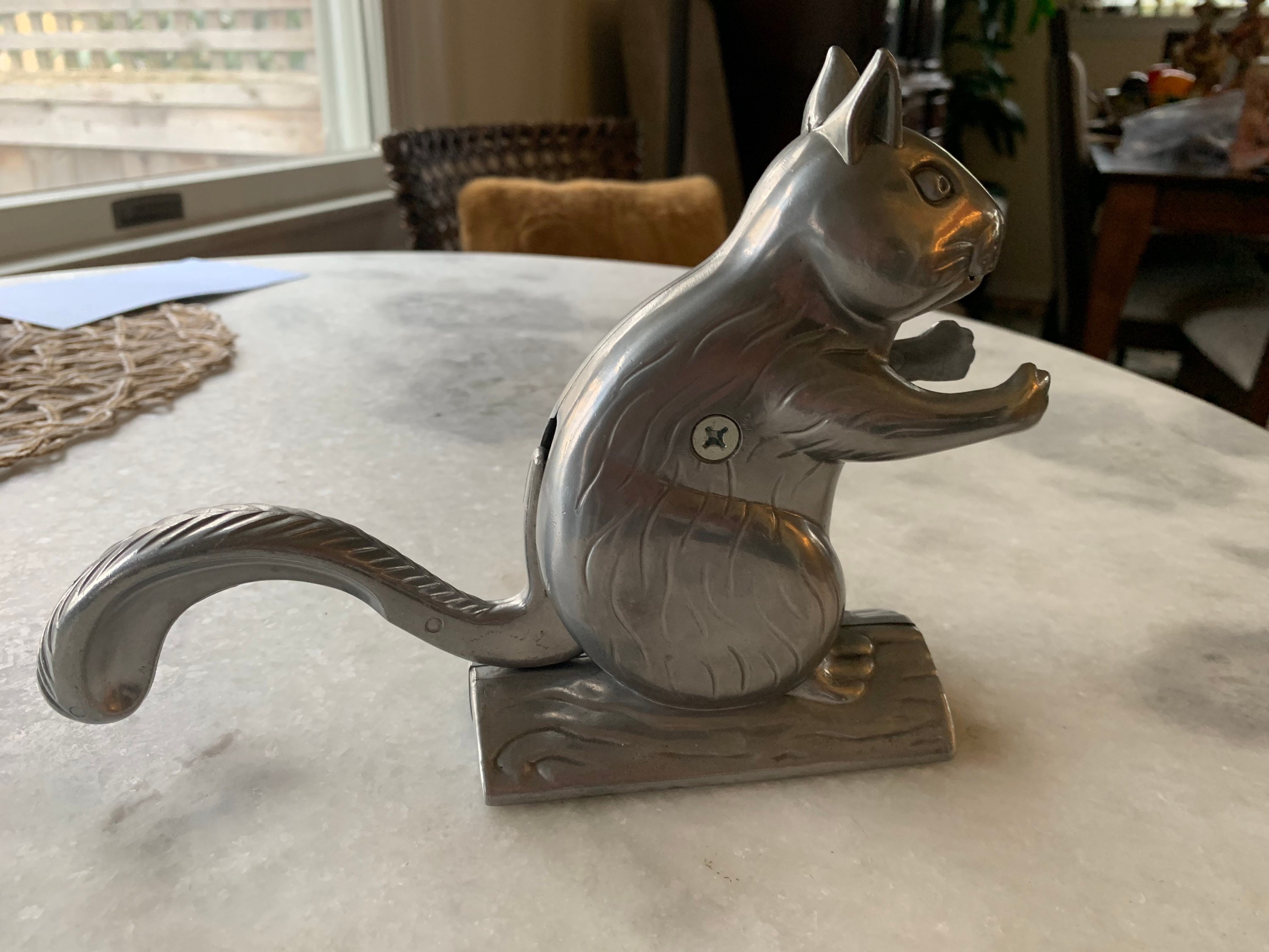 Vintage, Nutty, Cast Aluminum, Squirrel Nutcracker, Pre-owned, in ...