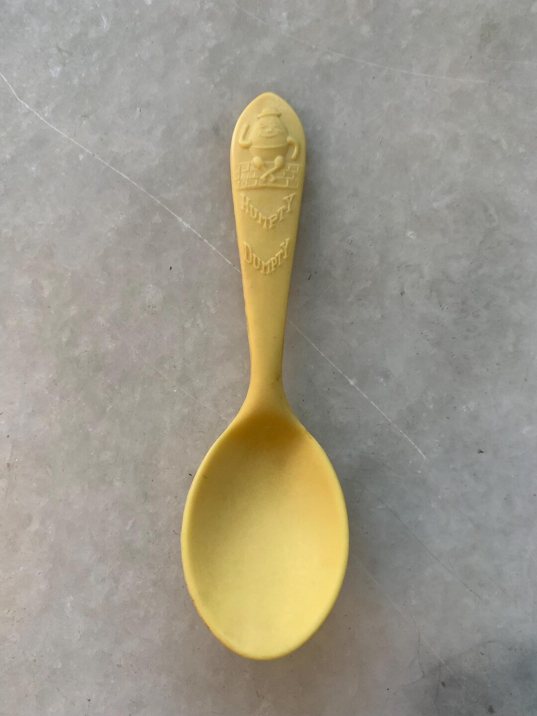 Humpty Dumpty, Yellow, Plastic Spoon, Made by Beetleware, Pre-owned - Etsy