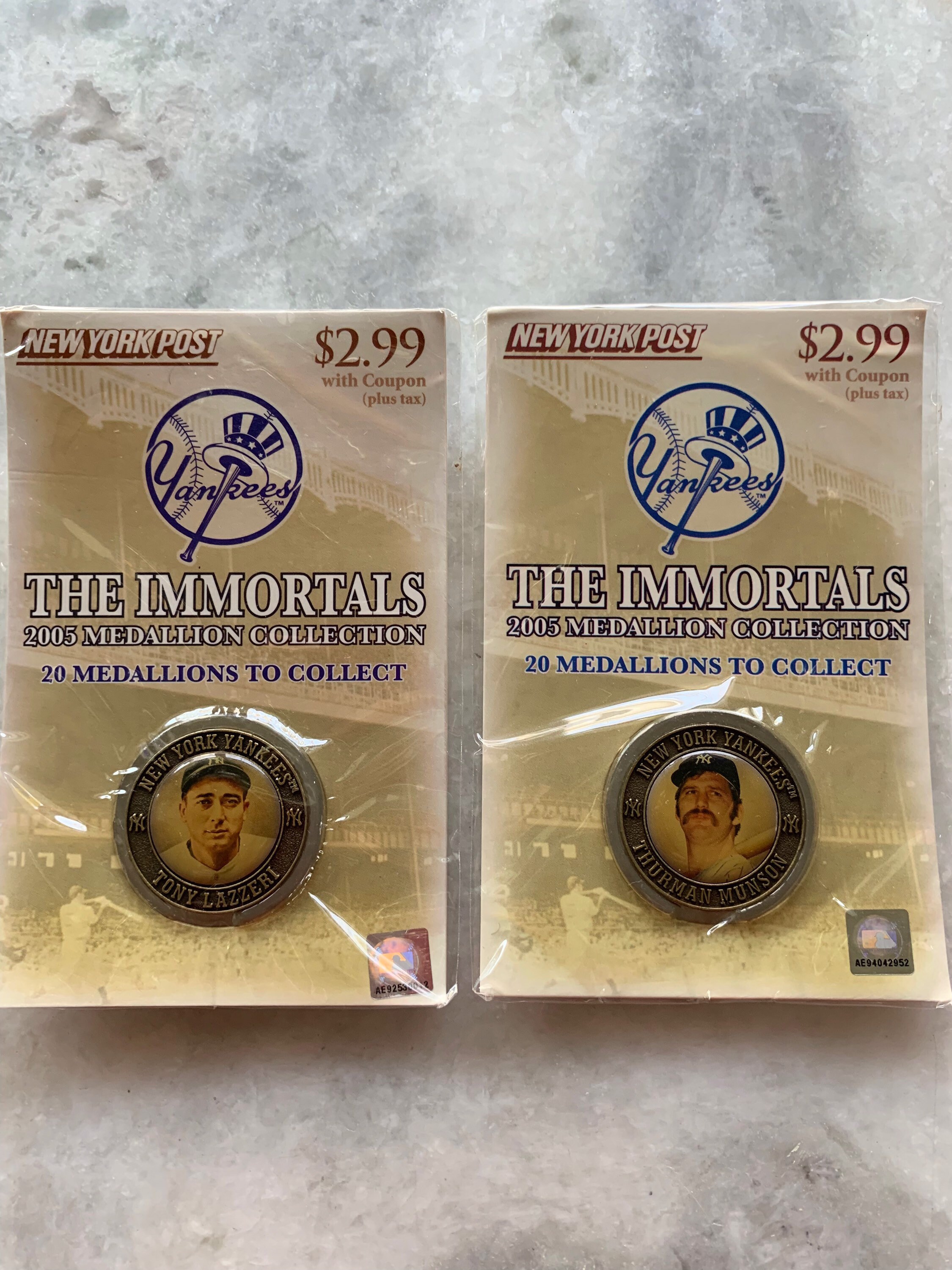 2005 NY Post Yankees the Immortals Medallion Collection - Etsy