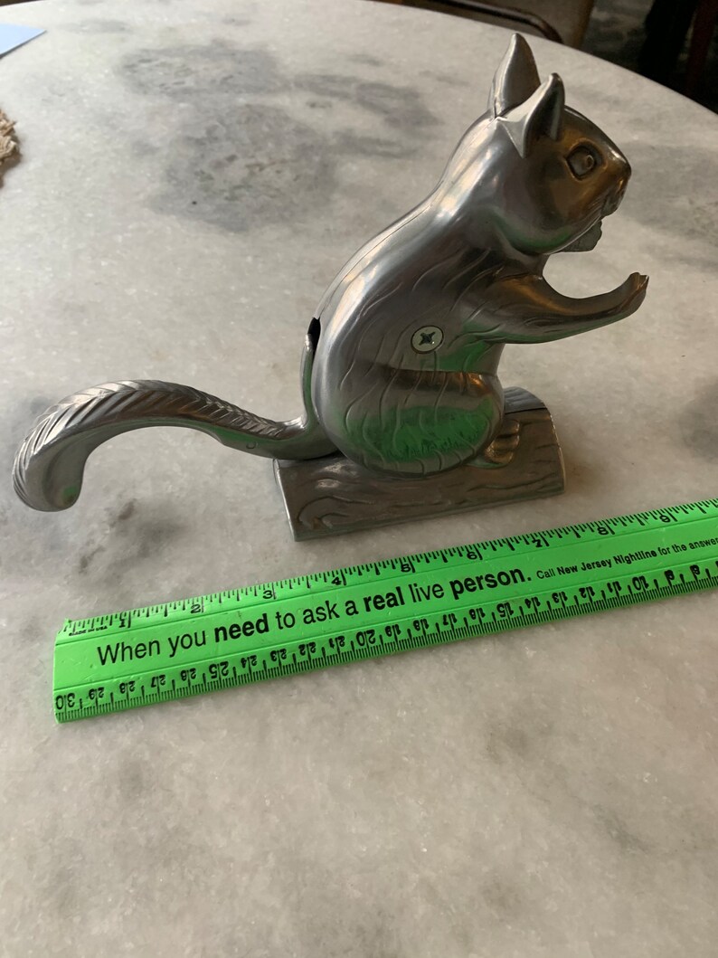 Vintage, Nutty, Cast Aluminum, Squirrel Nutcracker, Pre-owned, in ...