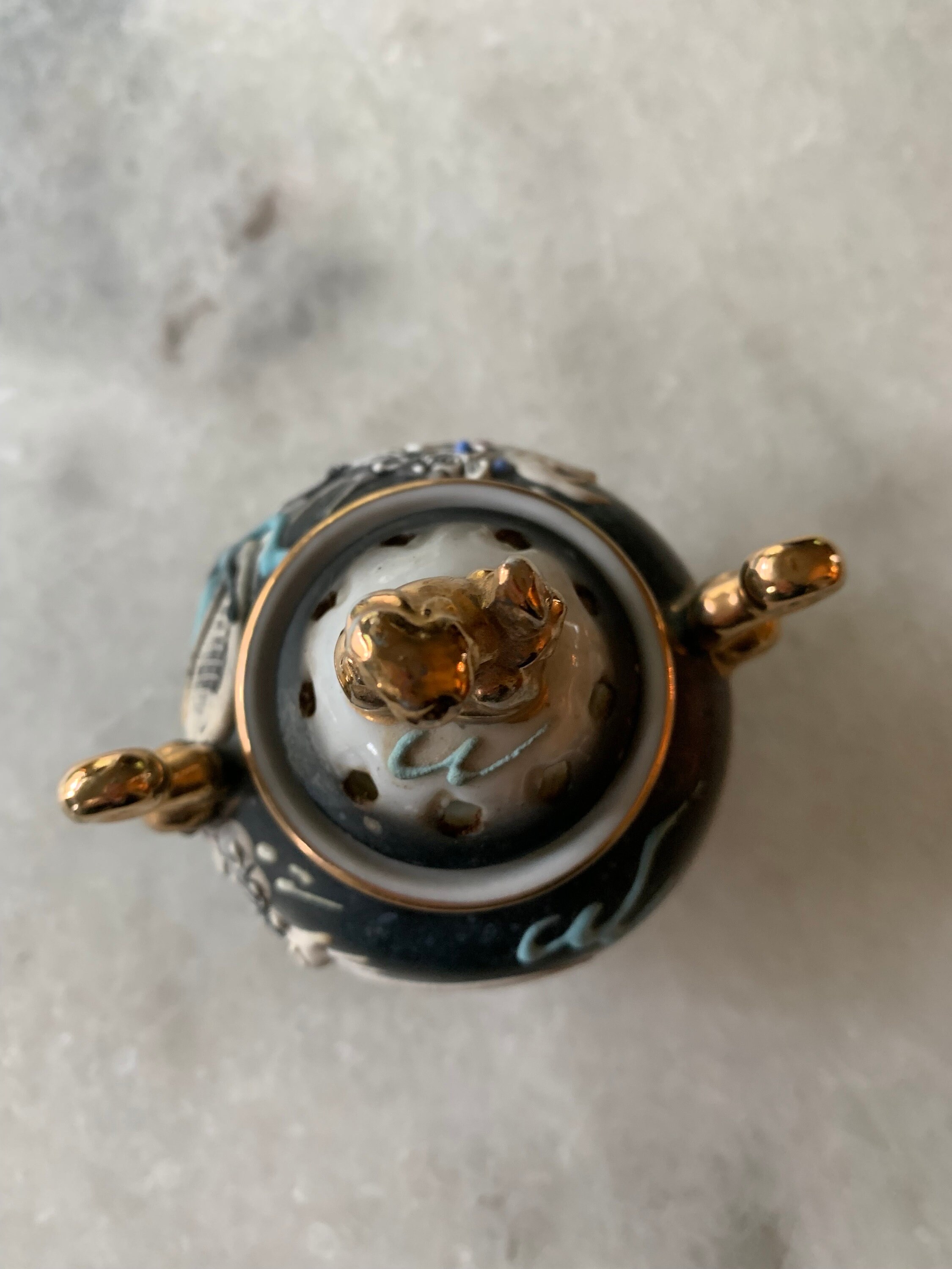 Vintage Asian Gold Fu Dog/dragon Incense Burner 1950s - Etsy
