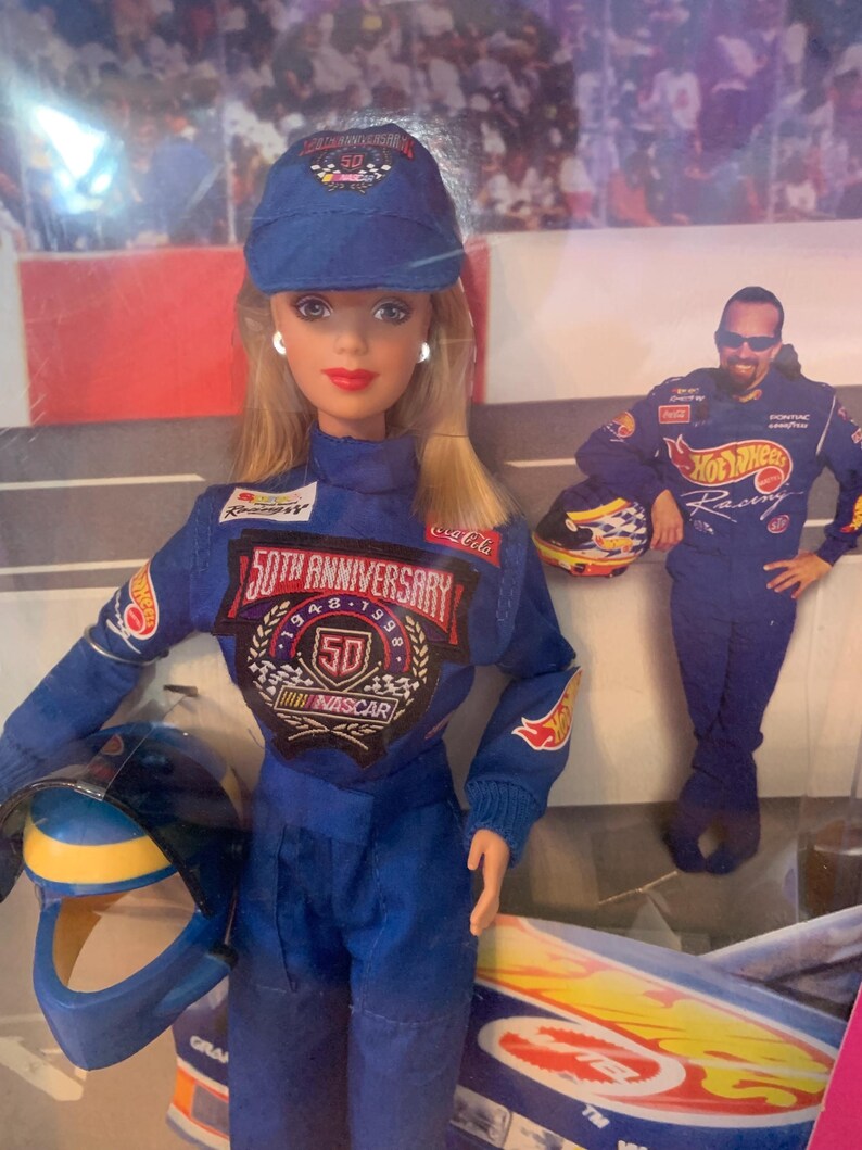 50th Anniversary NASCAR Barbie, Collector Edition, 1998, Mattel, New in ...
