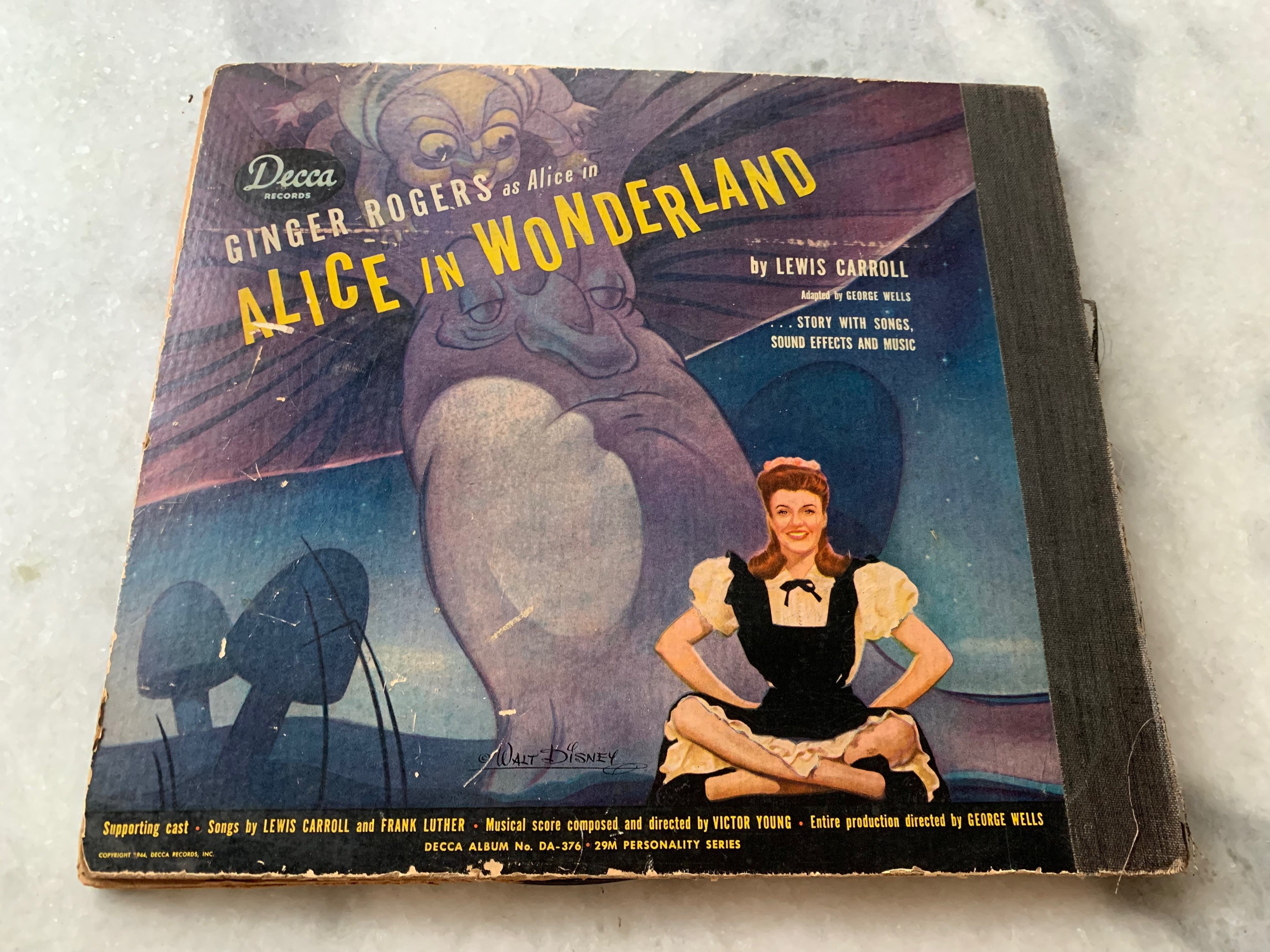 Alice in Wonderland LP Set, With Ginger Rodgers, Adapted by George ...