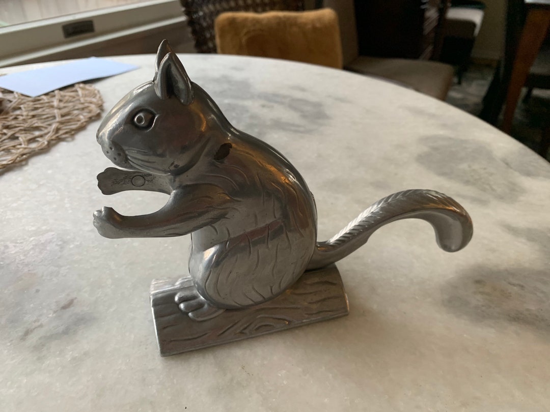 Vintage, Nutty, Cast Aluminum, Squirrel Nutcracker, Pre-owned, in ...