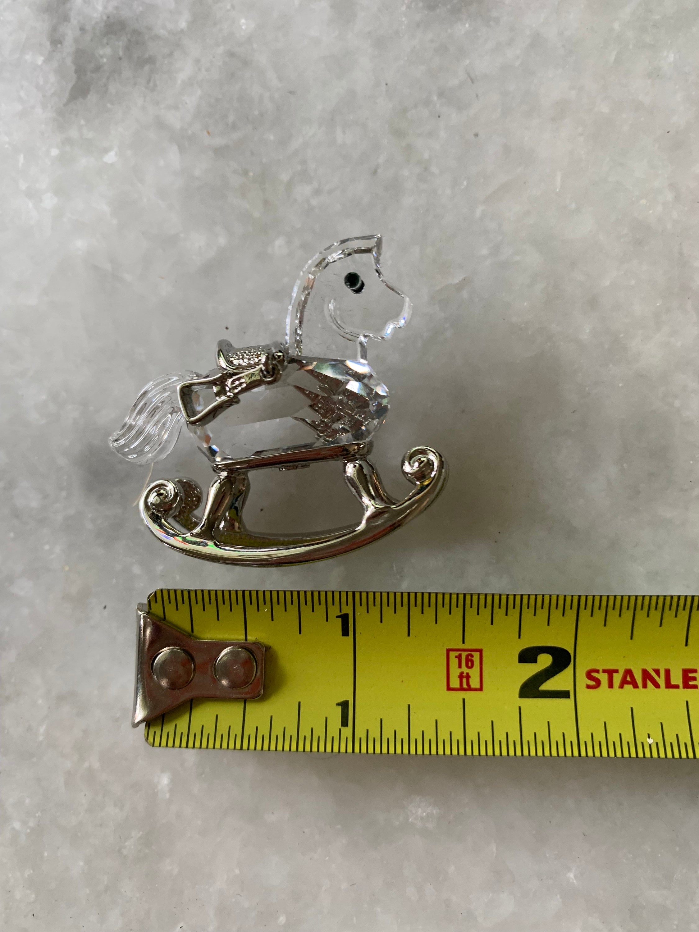 Swarovski Crystal Rocking Horse Figurine Made in Austria - Etsy
