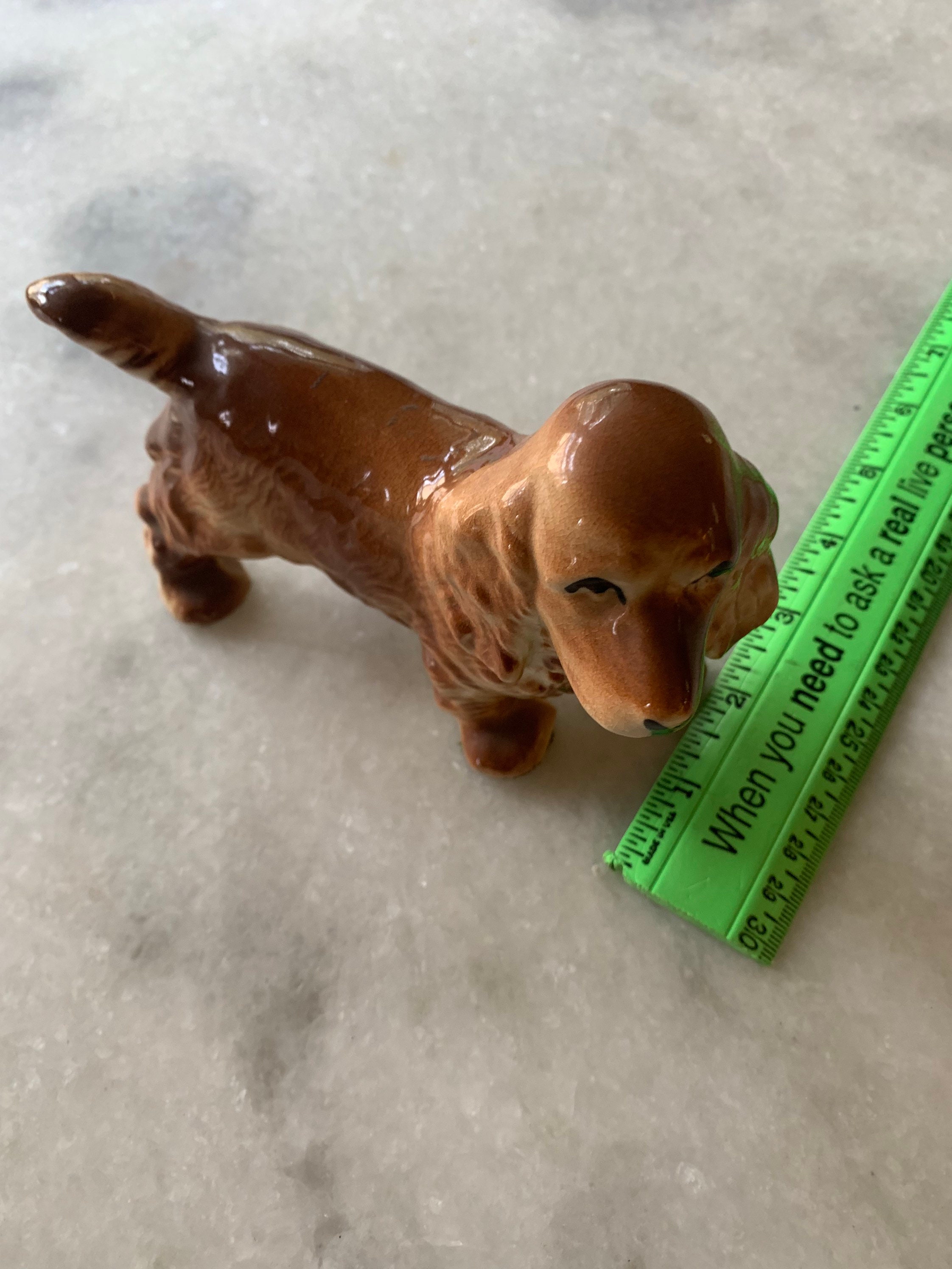 Vintage Blonde/tan Cocker Spaniel Ceramic Figurine - Etsy