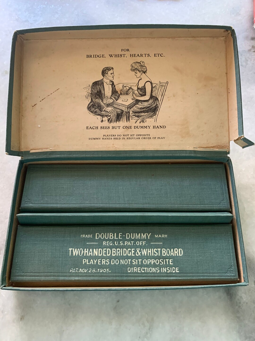 1905 Double Dummy Two Handed Bridge/whist Board - Etsy