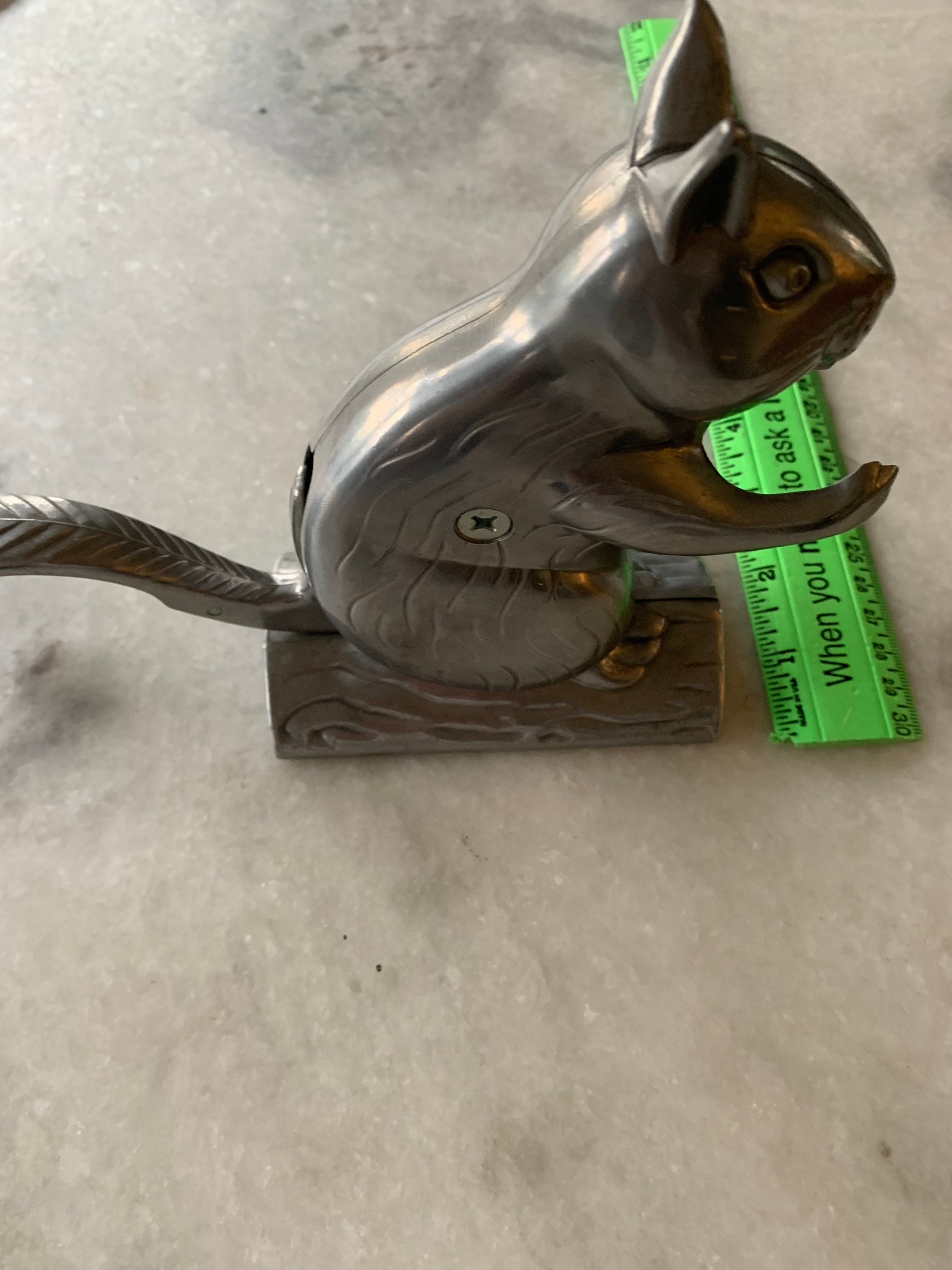 Vintage, Nutty, Cast Aluminum, Squirrel Nutcracker, Pre-owned, in ...