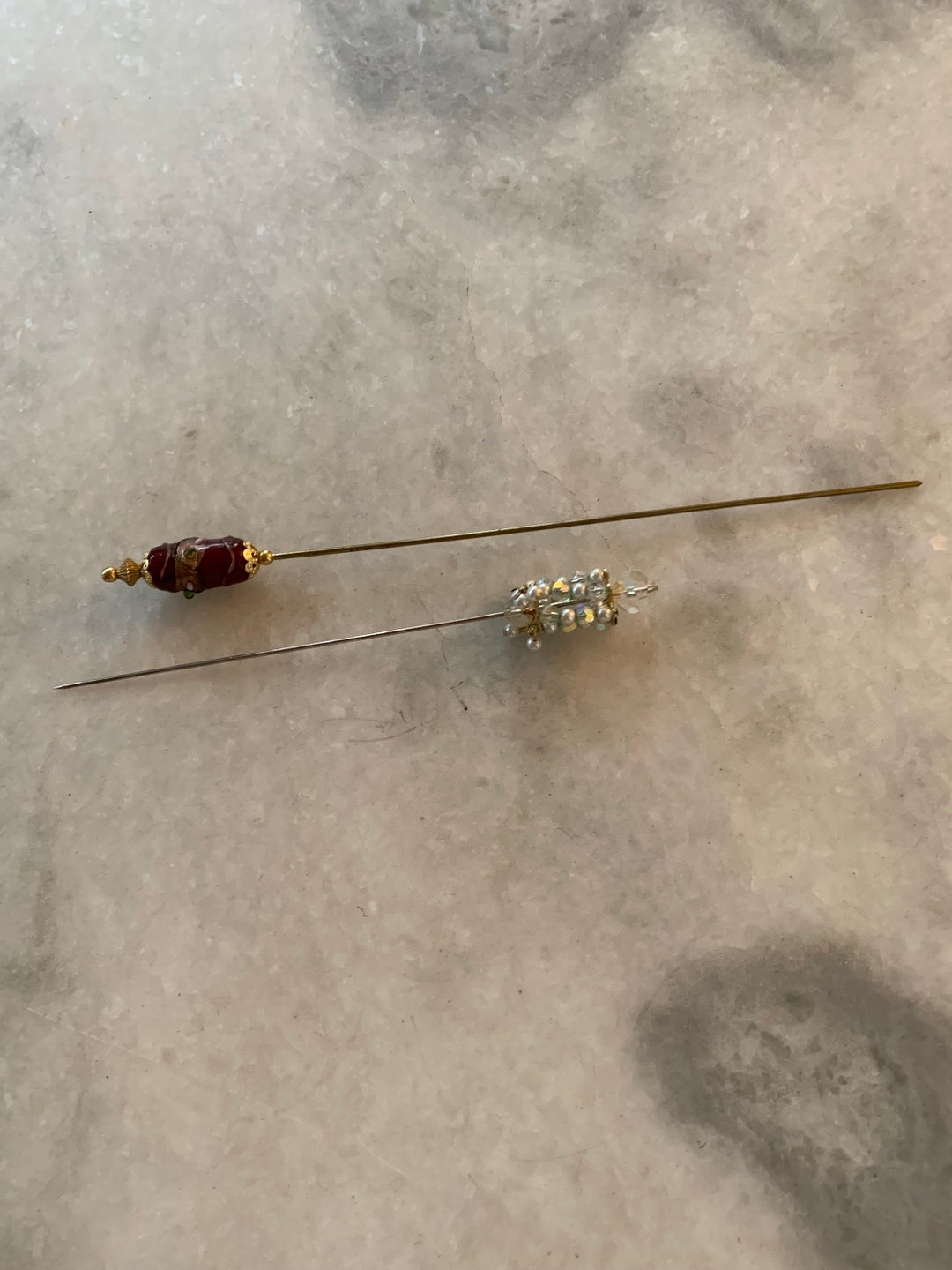 Two, Vintage, Decorative, Hat Pins, Pre-owned - Etsy