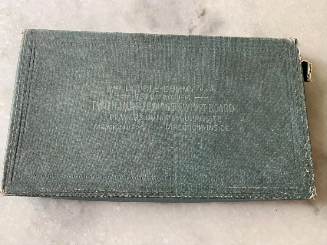 1905 Double Dummy Two Handed Bridge/whist Board - Etsy
