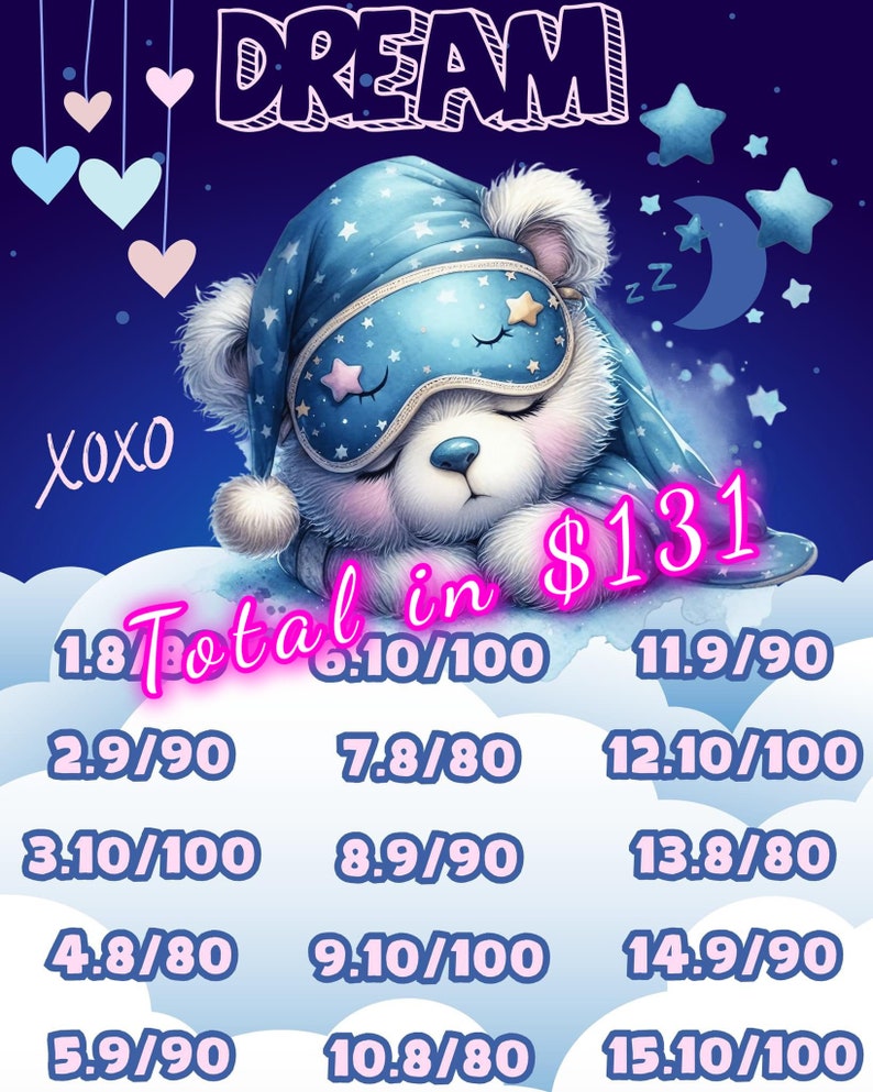 2 Good Night Teddy Bear Pyp Bingo Boards - Etsy