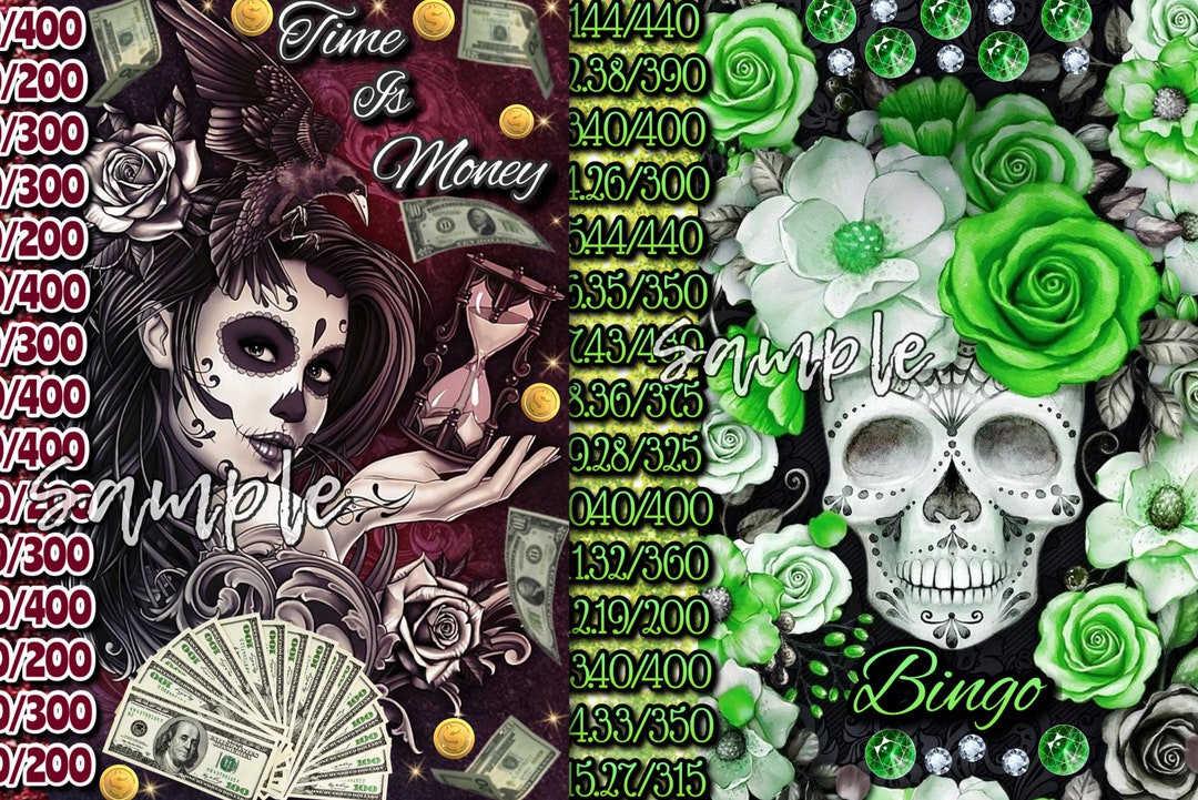 2 Board Bundle Sugar Skulls Pyp Bingo - Etsy
