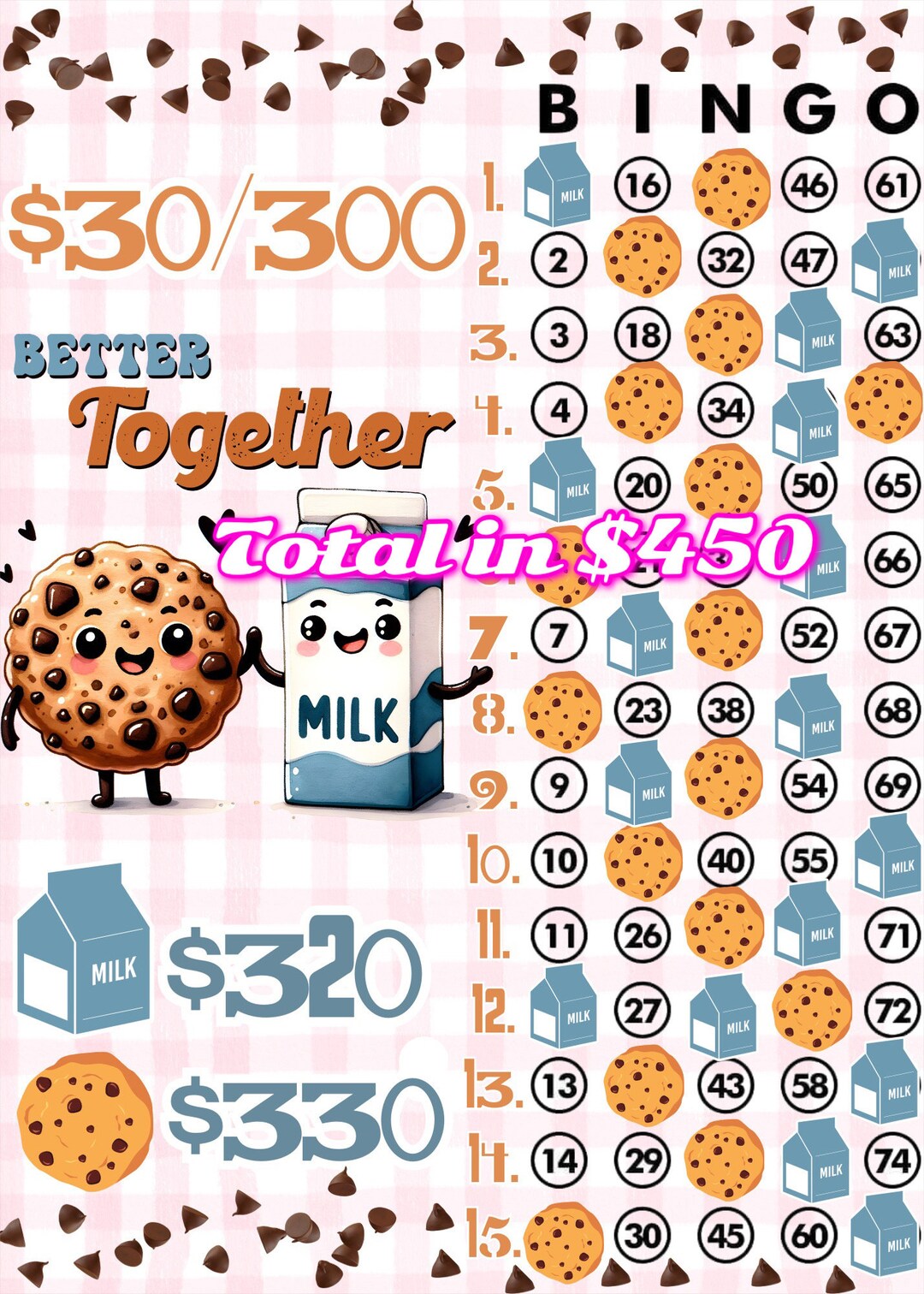 Better Together Bingo Board - Etsy