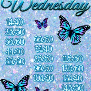 5 Boards Low Wednesday Pyp Bingo - Etsy