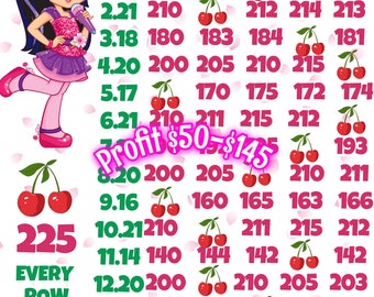 Rainbow 150 Every Row Bingo Board With Profit Pyp - Etsy