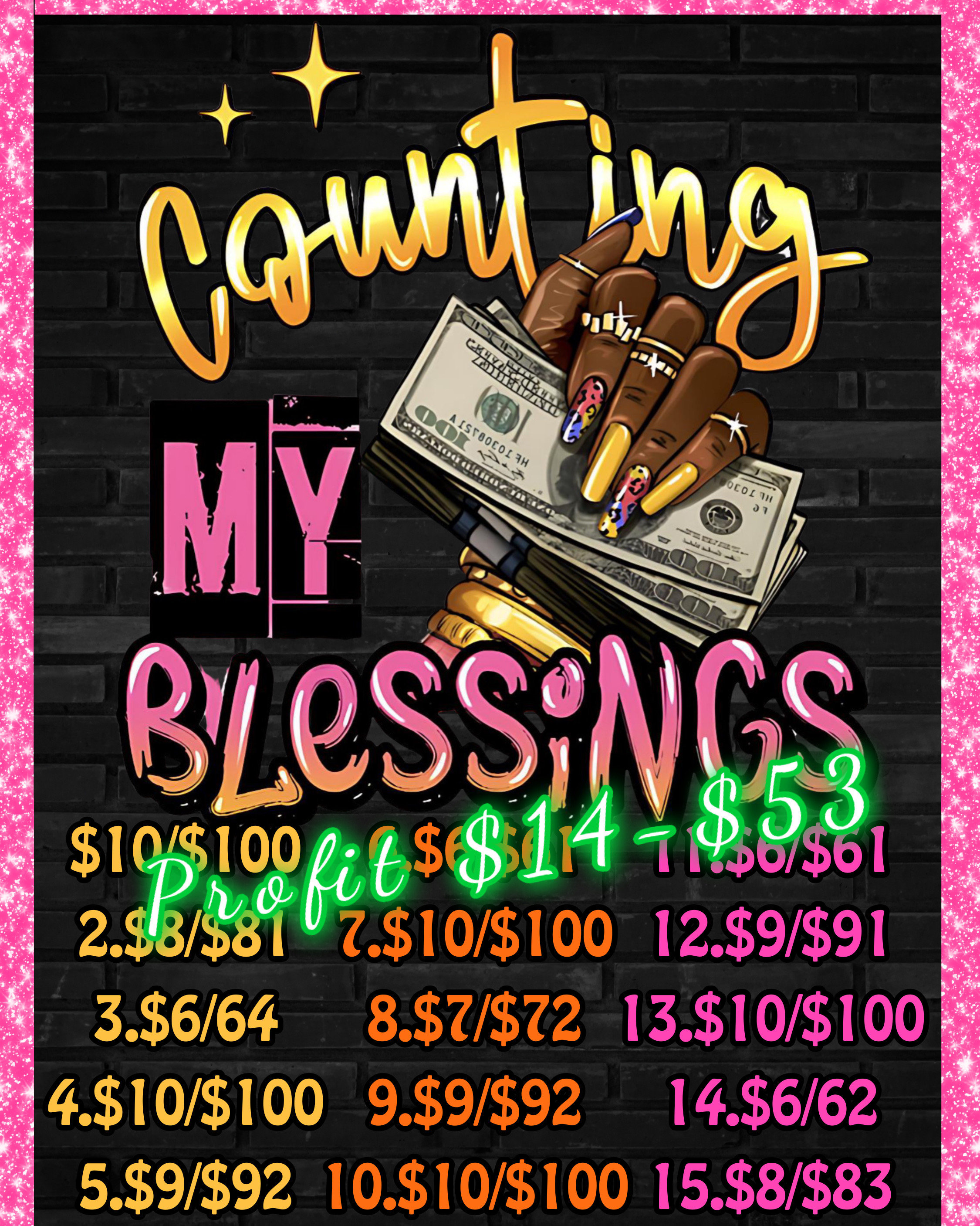 Blessings Pyp Bingo Board - Etsy