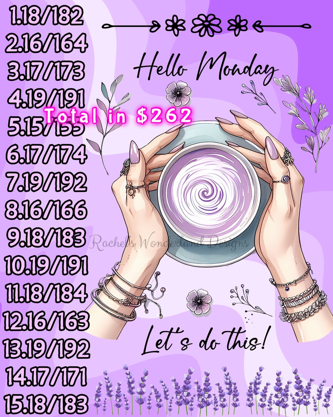 Hello Monday Pyp Bingo Board - Etsy