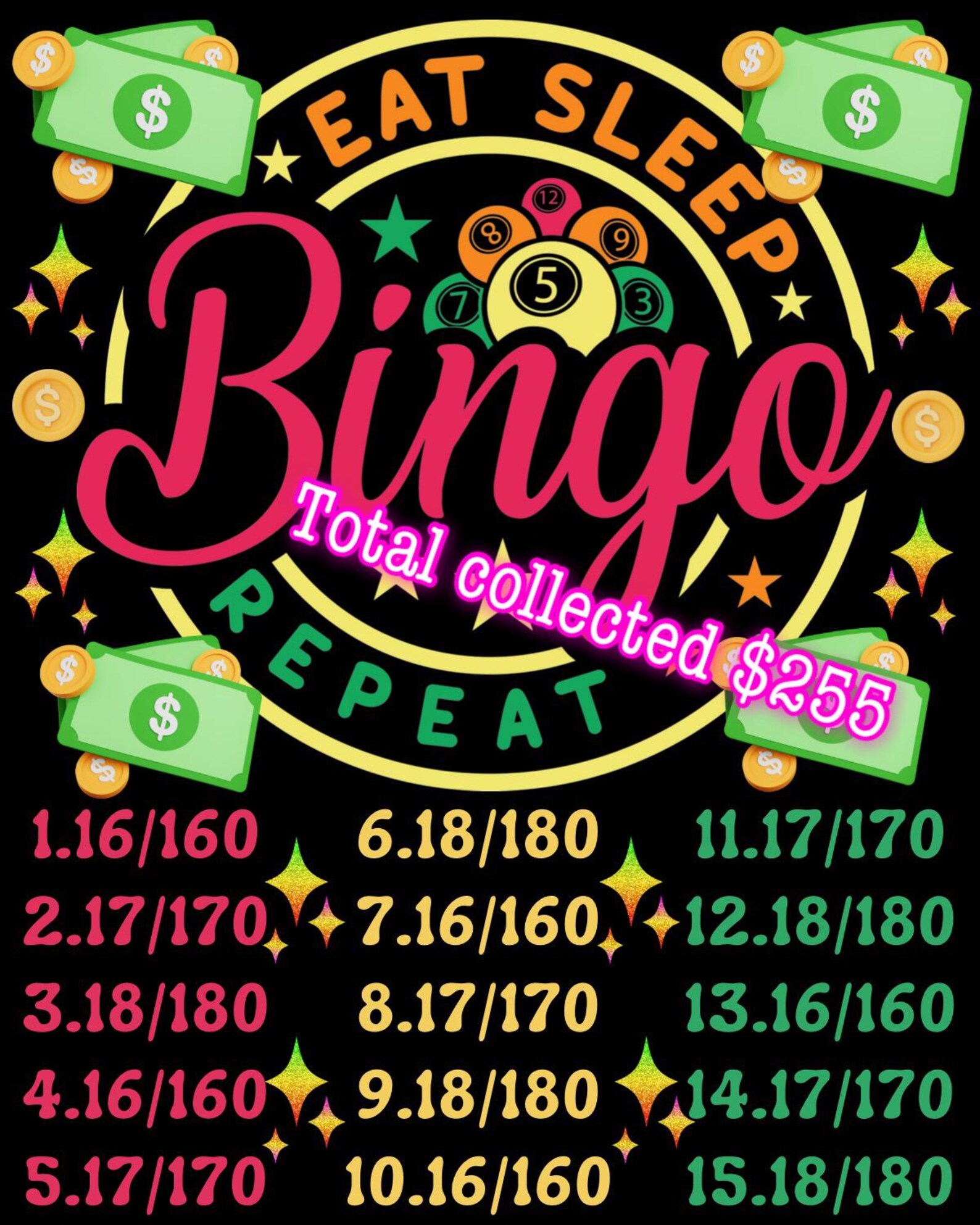 Bingo on Repeat Pyp Bingo Board - Etsy