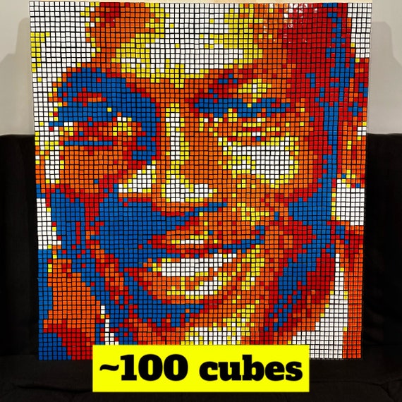 Custom Rubiks Cube Mosaic approx. 100 Cubes a - Etsy