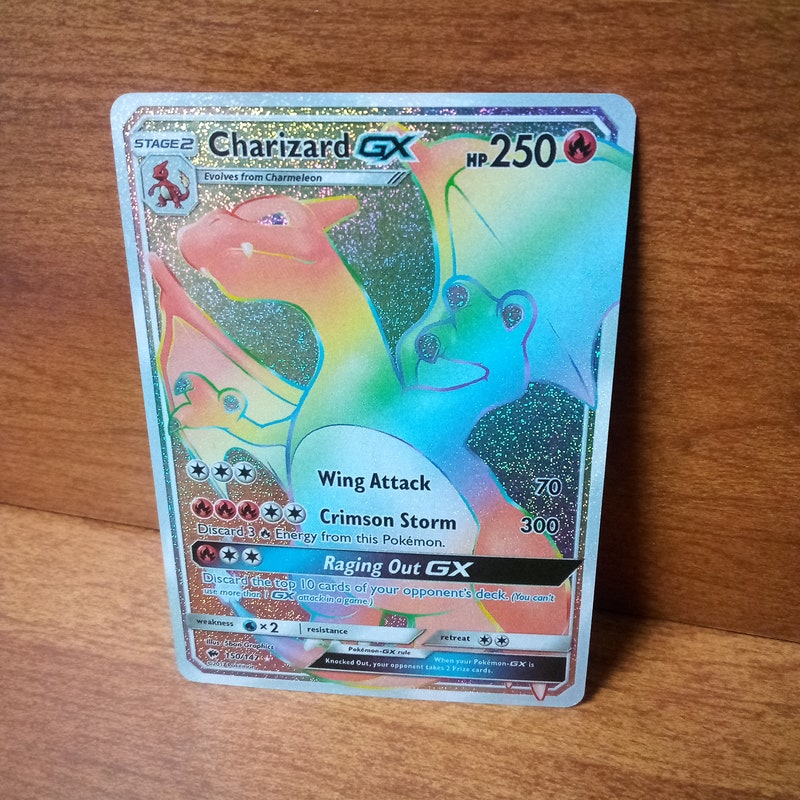 Rainbow Rare Charizard - Etsy