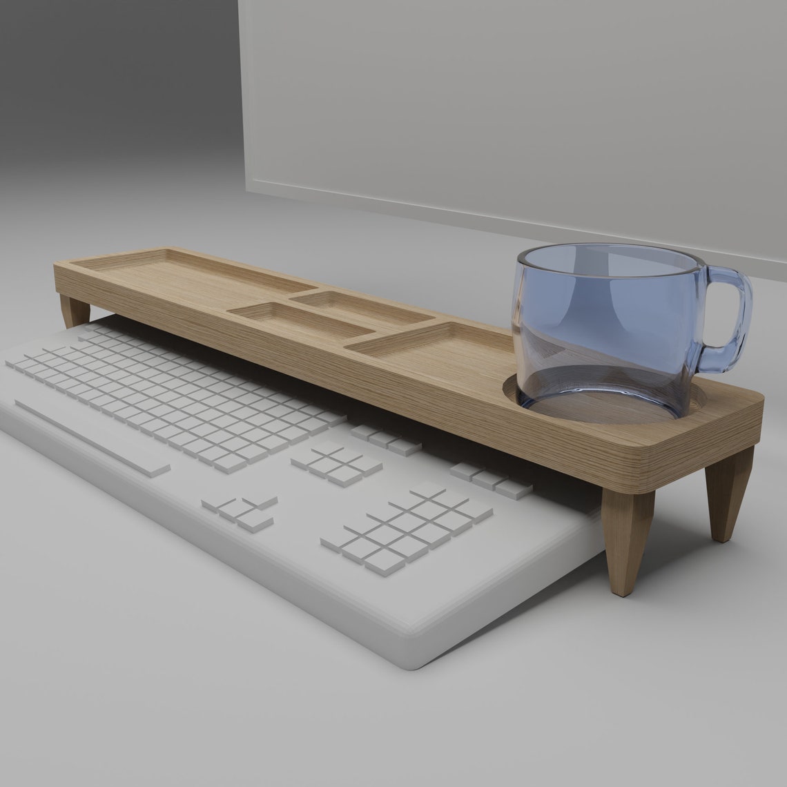 Organizer Keyboard Tray 3D Stl File for CNC or 3D Printer - Etsy