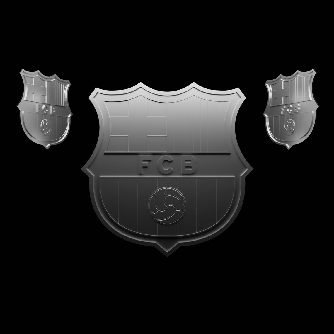 3D STL Model for CNC Router Barcelona Amblem Relief Engraver | Etsy