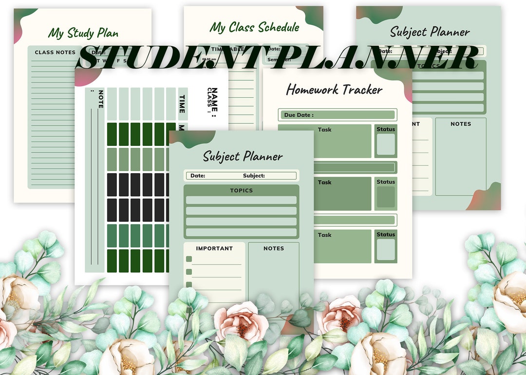 Back to School Editable Planner, School Activity Daily Tracker, Daily ...