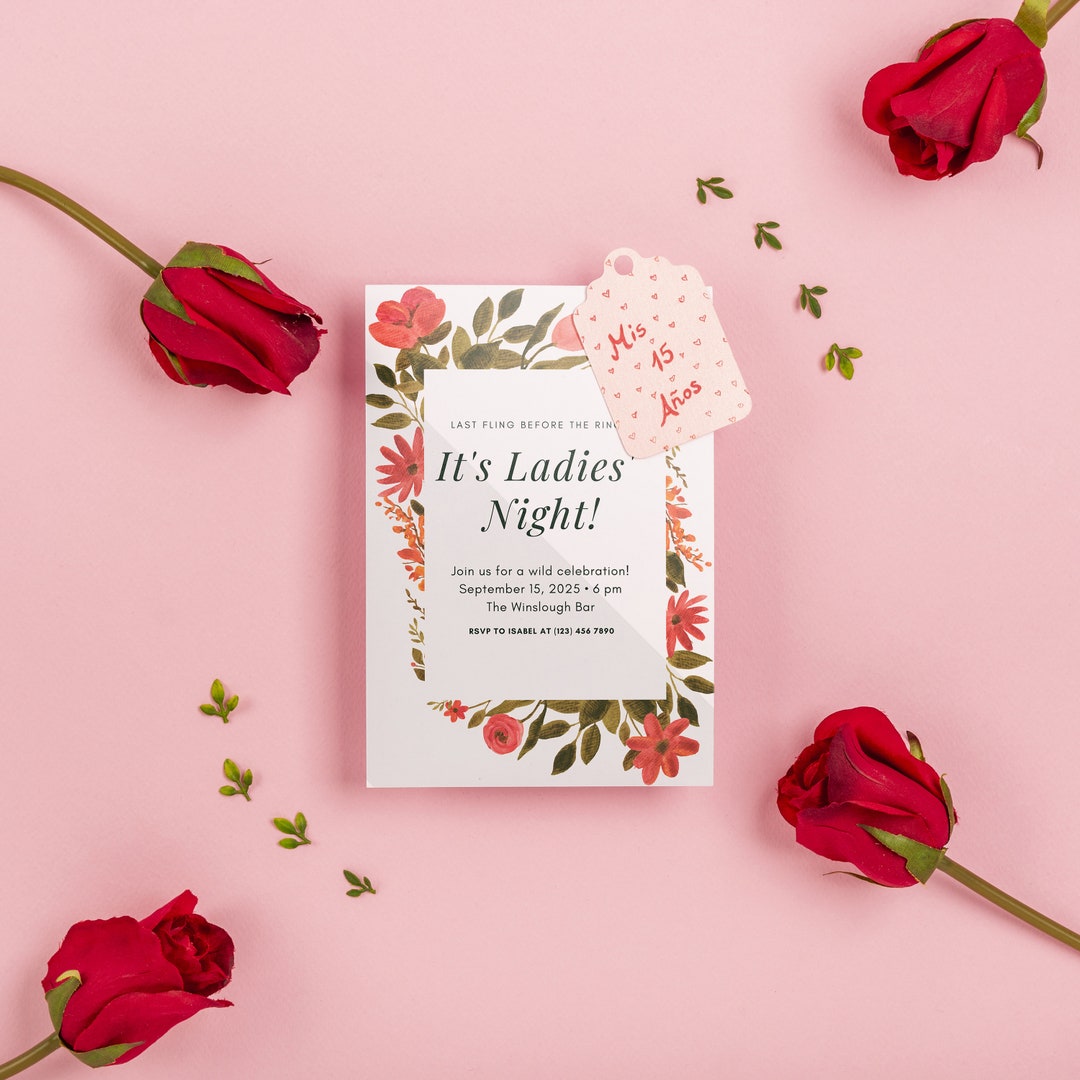 Bachelorette Party Invitation Template, Editable Instant Download ...