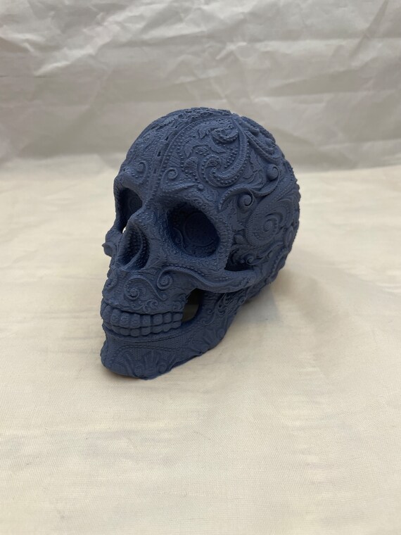 Custom 3D Printed Sugar Skull - Etsy