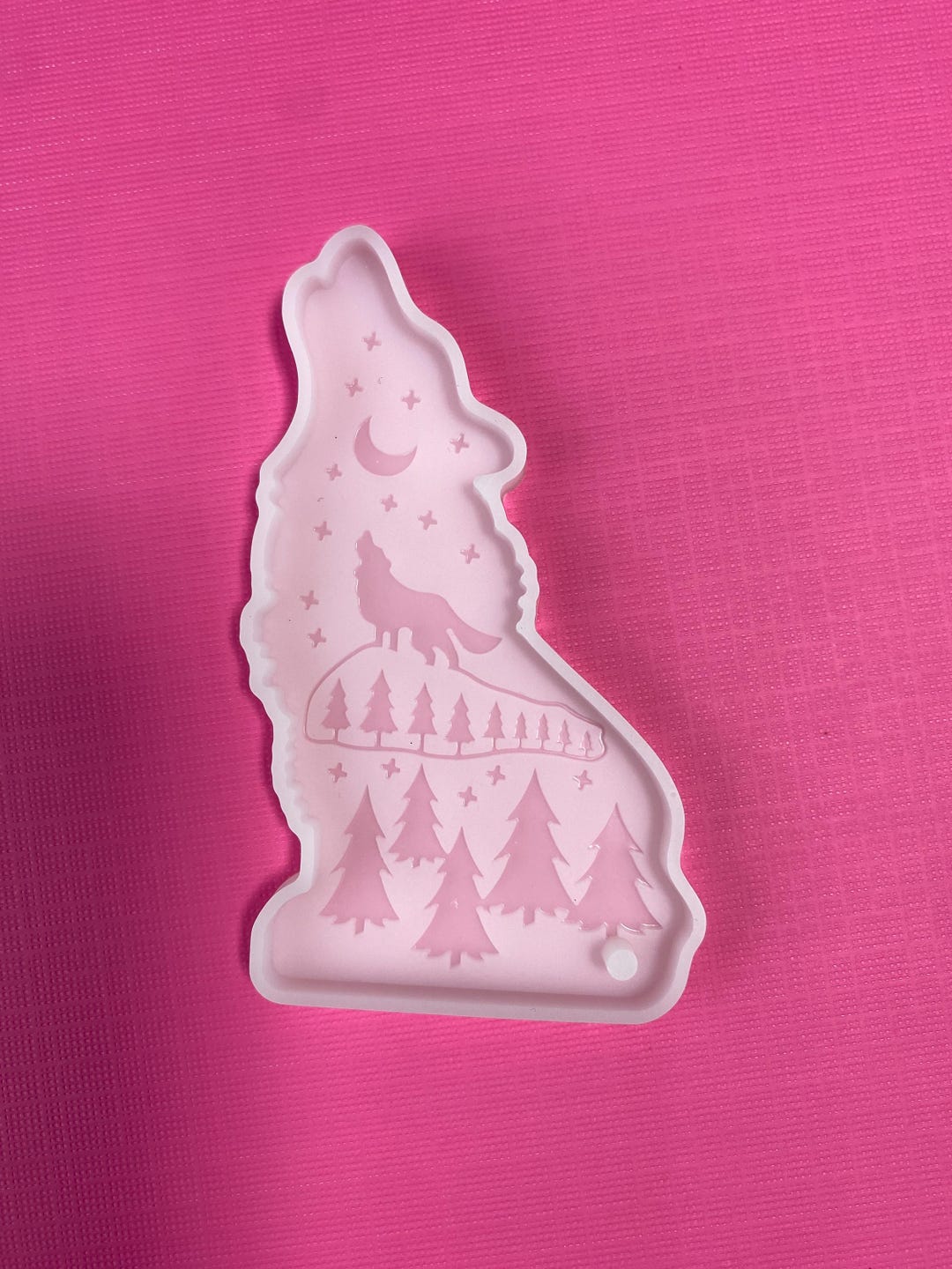 Mountain Wolf Silicone Mold, Resin Craft Supply, Wolf Craft, Wild ...