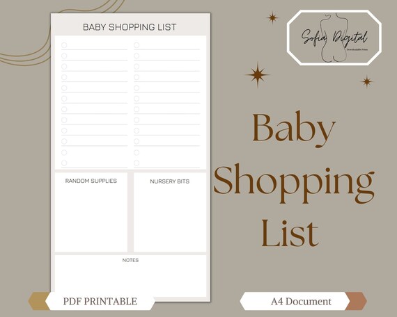 Baby Stuff List