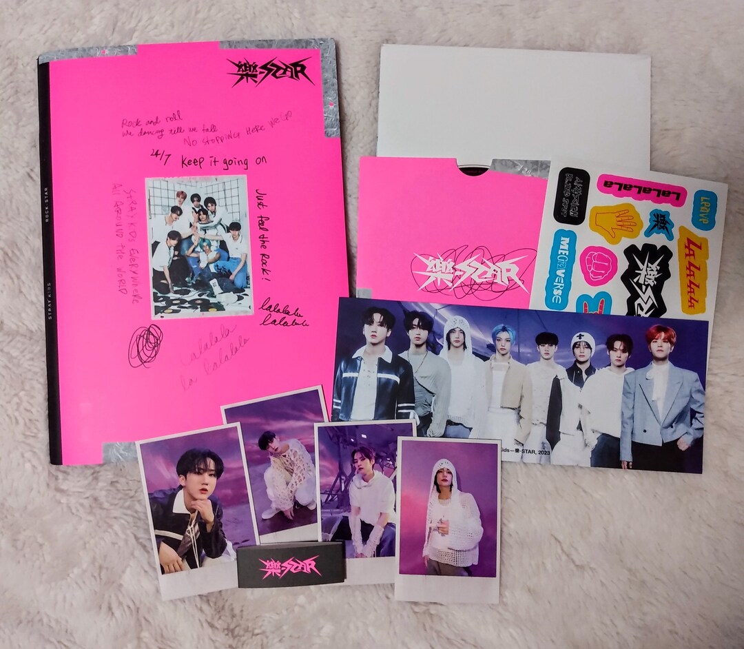 Stray Kids | Official Kpop Albums Unsealed| ROCK-STAR - Etsy