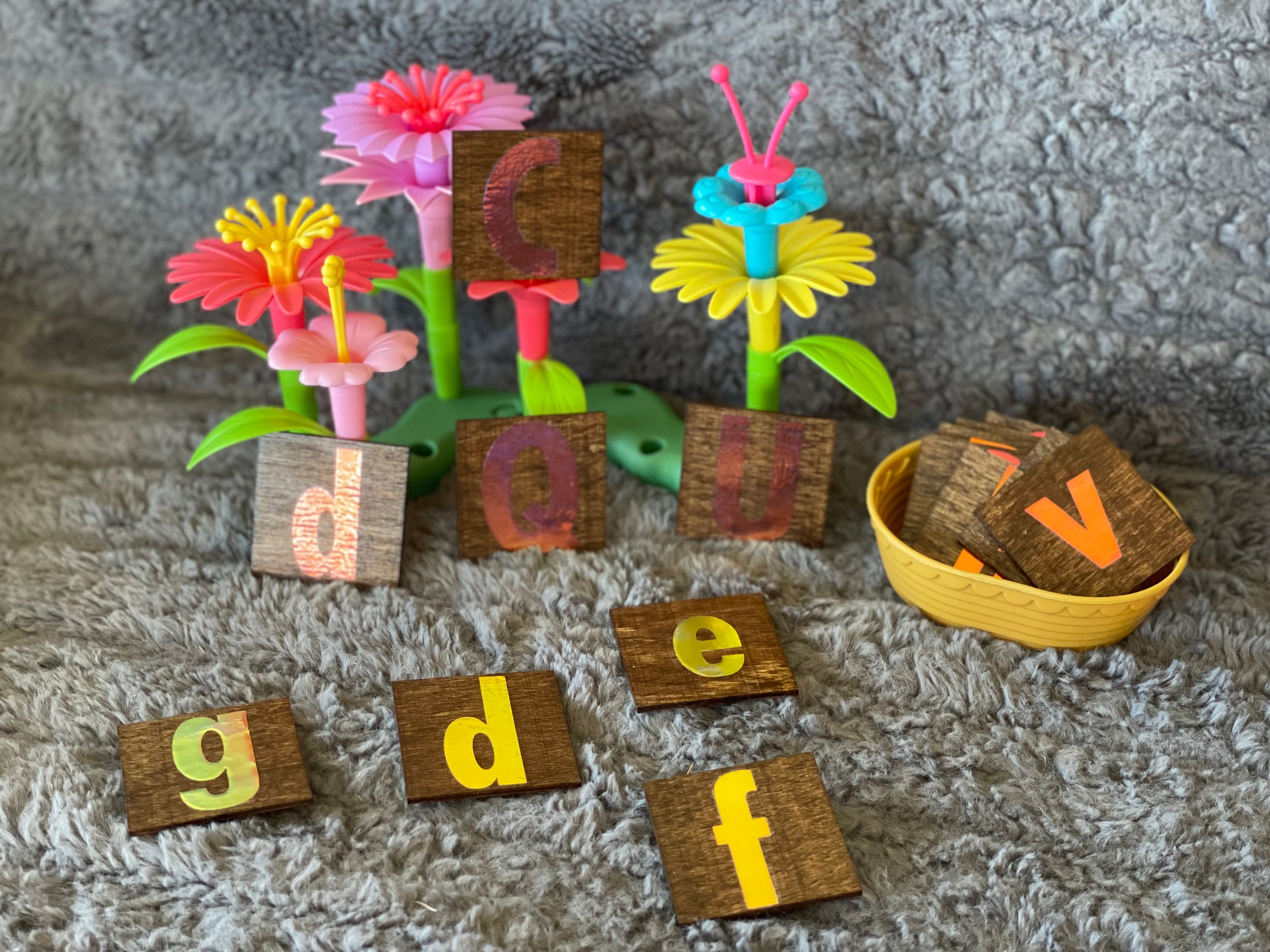 Reggio Emilia Tools, Alphabet Tiles, Letter Tiles, Education Toys ...