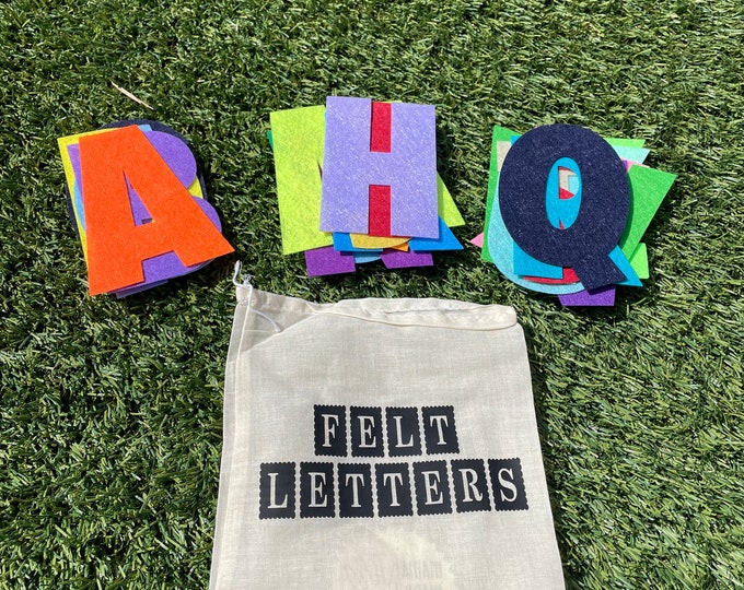 Felt Alphabet Rainbow Felt Letters - Etsy
