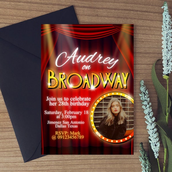 Broadway Invitation - Etsy